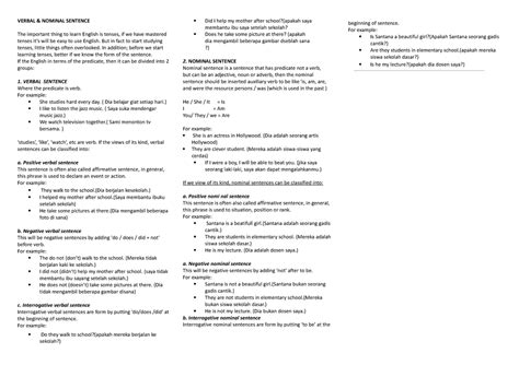 1678841676241 Verbal Nominal Sentence Verbal And Nominal Sentence The