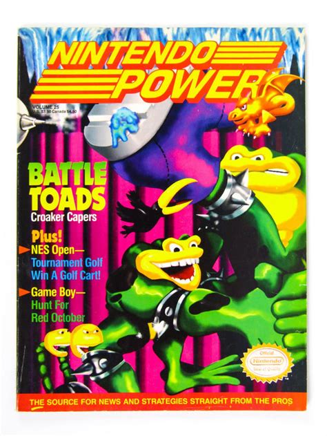 Battle Toads Volume 25 Nintendo Power Magazines Retromtl