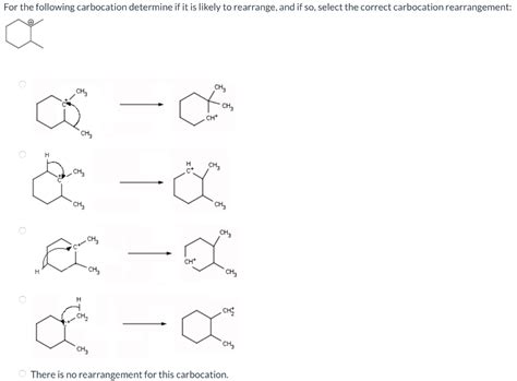 Solved For The Following Carbocation Determine If It Is