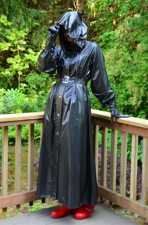 Pvc Raincoat Plastic Raincoat Mackintosh Raincoat Rainwear Girl Latex Wear Rain Cape