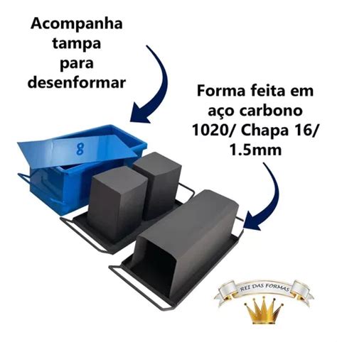 Kit Formas Para Bloco E Canaleta De Concreto 19x19x39oferta à Venda Em