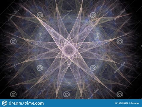 Colorfully Abstract Fractal Image Stock Illustration Illustration Of