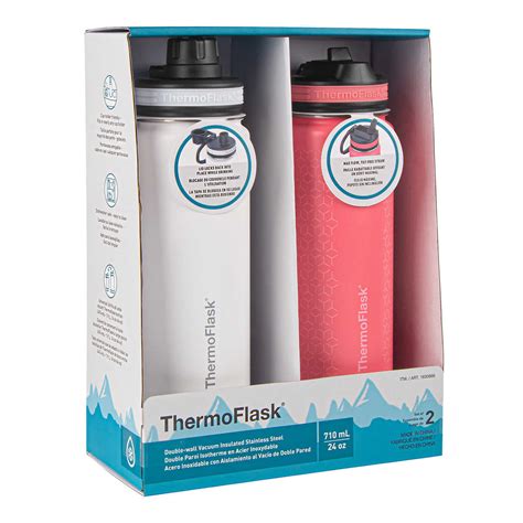 Costco Thermoflask 24 Oz Stainless Steel Insulated Water Bottle 2 Pack