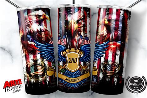 Second Amendment Tumbler Wrap 2nd Amendment Sublimation