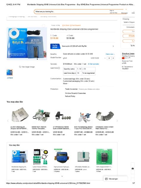 Worldwide Shipping G540 Universal Usb Bios Programmer Buy G540 Bios