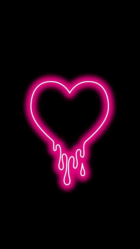 Neon Broken Heart Wallpapers Wallpaper Cave
