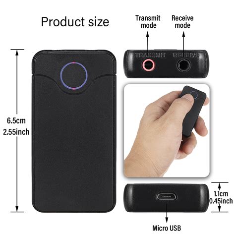 NEUFU Transmetteur Bluetooth Récepteur et Émetteur Adaptateur 2 en 1