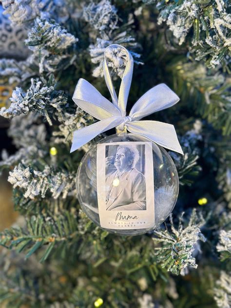 Photo Memorial Memory Bauble Special Bauble Personalised Bauble