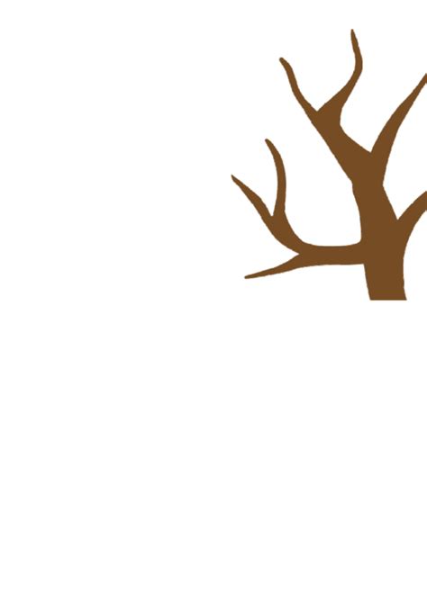 Large Tree Shape Template Printable Pdf Download