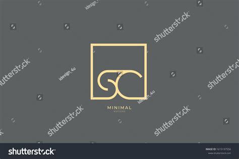 Alphabet Letter Monogram Icon Logo Sc Stock Vector Royalty Free 1615197556 Shutterstock