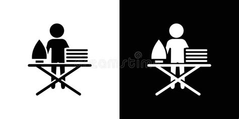 Man Iron Clothes Icon Isolated Flat Vector In Outline Stock Illustration Illustration Of
