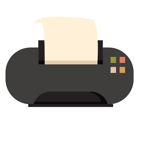 Icono De Vector De Impresora Sobre Fondo Blanco Vector Premium