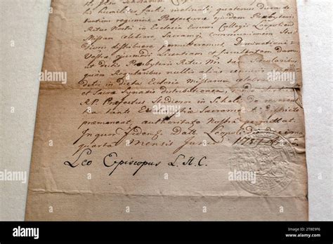 A Close Up Of A Handwritten Document Likely From The 18th Century Granting Permission To A Man