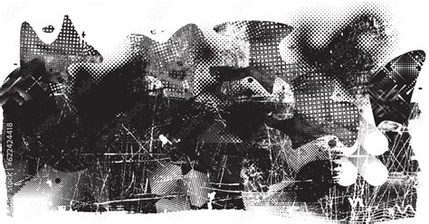 Glitch Distorted Grange Shape Noise Grungy Logo Trendy Defect Error Shapes Glitched Frame