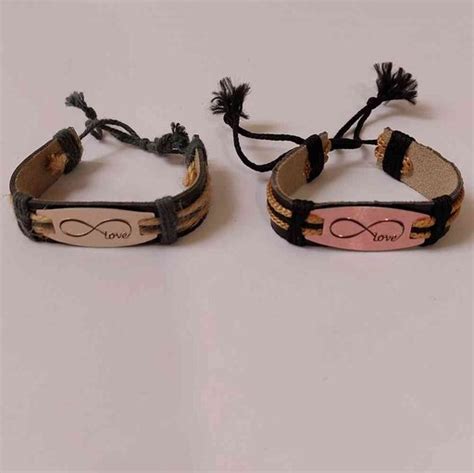 خرید و قیمت دستبند اسپرت دستبند چرم Love لاو بی نهایت دختر پسر عاشق دست