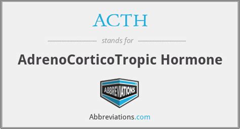 What Does Acth Stand For
