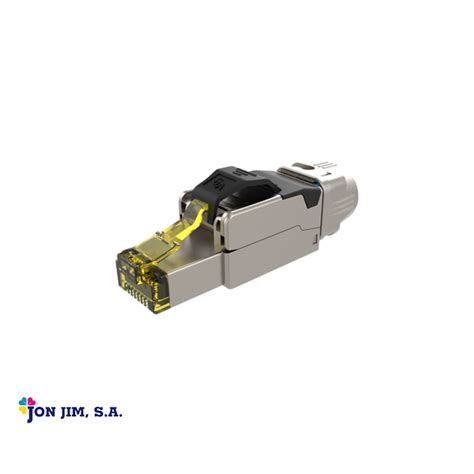 Conector Modular Blindado Cat6a Rj45 Jon Jim Sa