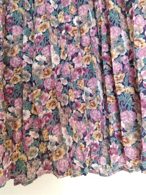 Vintage Pleated Maxi Skirt Gem