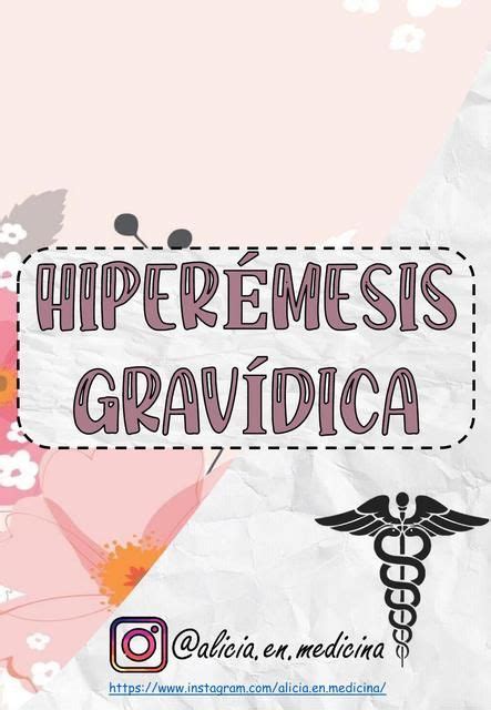 Hiperémesis Gravídica Alicia En Medicina By Gabriela Soplin