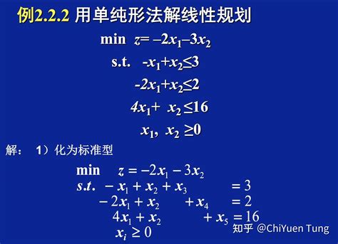 运筹学单纯形法例题详解 知乎