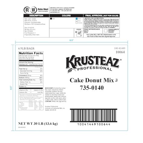 Krusteaz Professional Donut Mix 5 Pounds 6 Per Case