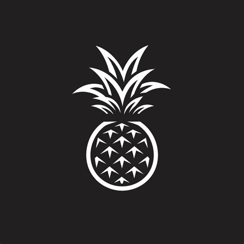 Fruitful Appeal Pineapple Iconic Mark Refined Island Flavor Black Pineapple Symbol 44414853
