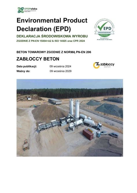 Rejestr Deklaracji Epd Epd Polska