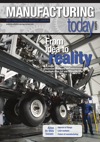 Manufacturing Today Europe Issue October By Finelight Media