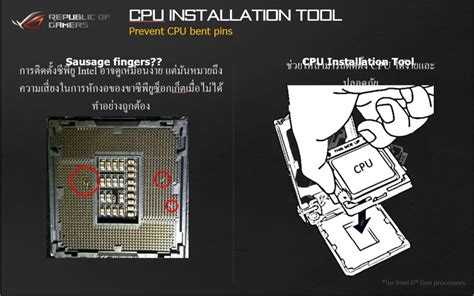 อุปกรณ์ช่วยใส่ Cpu กันขาล้มงอ ของเล่นตัวใหม่จาก Asus