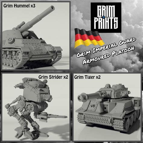 German Grim Armoured Platoon Set Geek Gaming Scenics