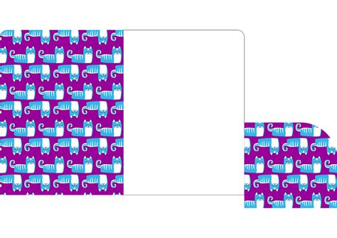 File Folder Design With Cat Pattern Themefile Folder Design With Cat