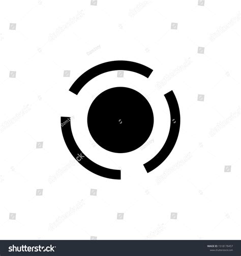 Sensor Node Circle Icon Clipart Image Stock Vector Royalty Free