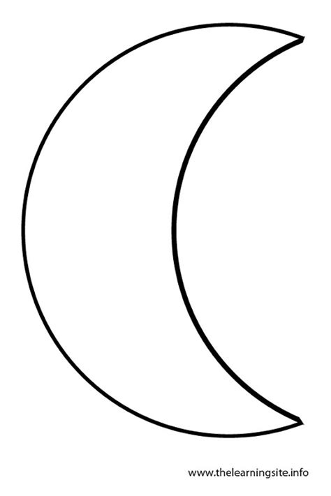 Free Printable Crescent Moon Template