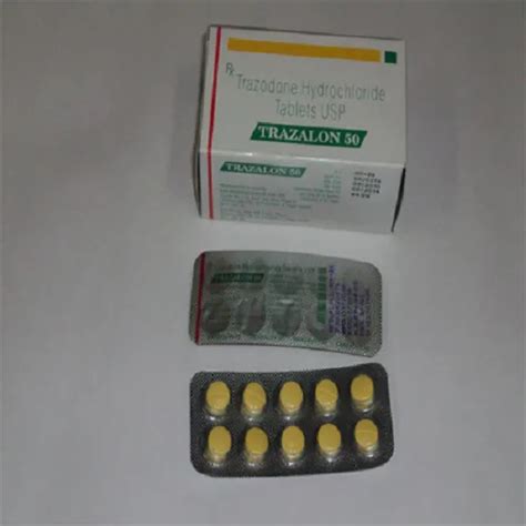Trazalon 50mg Trazodone Hydrochloride Tablets Usp 50 Mg X 10s Non