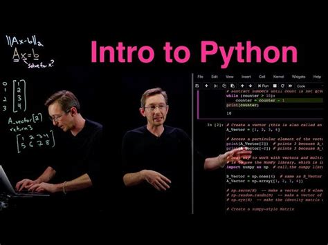 Free Video Engineering Math Pre Req Quick And Dirty Introduction To Python From Steve Brunton