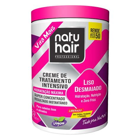 Creme De Tratamento Intensivo Liso Desmaiado Natuhair Kg Natuhair Cosm Ticos Naturalmente Voc