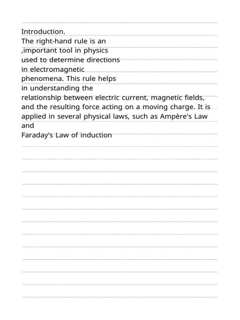 Simple A4 Lined Paper20241008235837٠٠٠٠ Pdf Magnetic Field