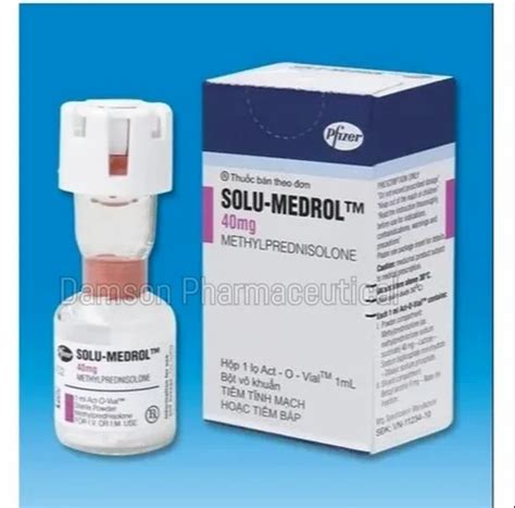 Solu Medrol Injection 40mg At ₹ 340piece In Surat Id 2850971598973