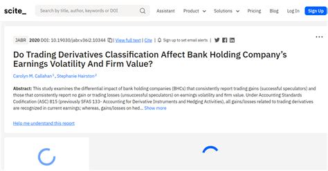 Do Trading Derivatives Classification Affect Bank Holding Companys