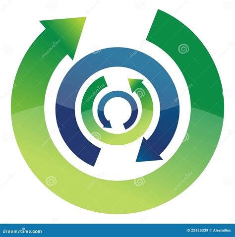 Bright Arrow Circulation Illustration Design Stock Vector Illustration Of Creative Pointer