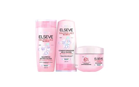 Kit Elseve Loréal Paris Glycolic Gloss Essential Trio Beleza Na Web