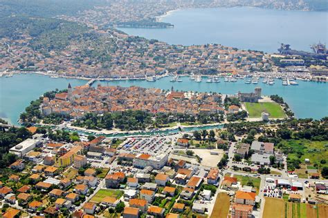Trogir Harbor In Trogir Split Dalmatia County Croatia Harbor