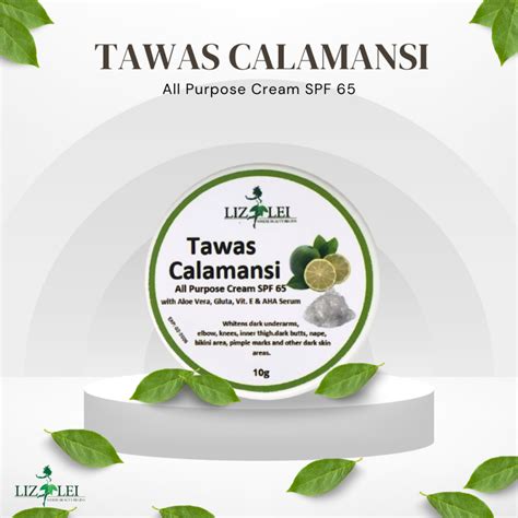 Tawas Kalamansi Cream Pampaputi Ng Kilikili Siko Tuhod At Deodorant