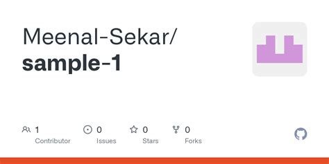 Github Meenal Sekarsample 1