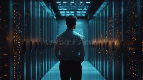 Programmer At A Privacy Data Leak Analysis Screen In A Big Data Server