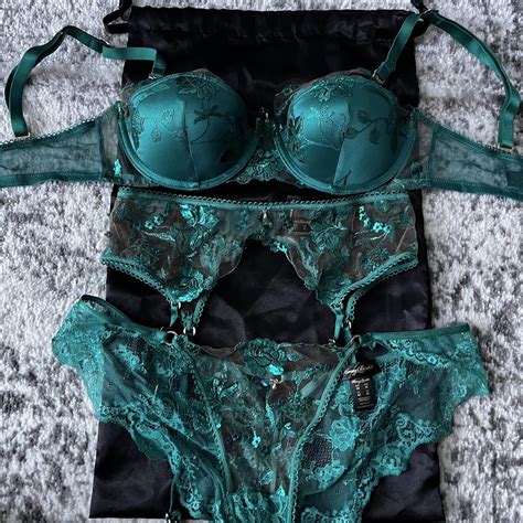 Honey Birdette Whitney 3 Piece Lingerie Set Bra Depop