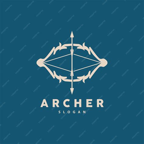 Premium Vector Archer Logo Archery Arrow Vector Elegant Simple