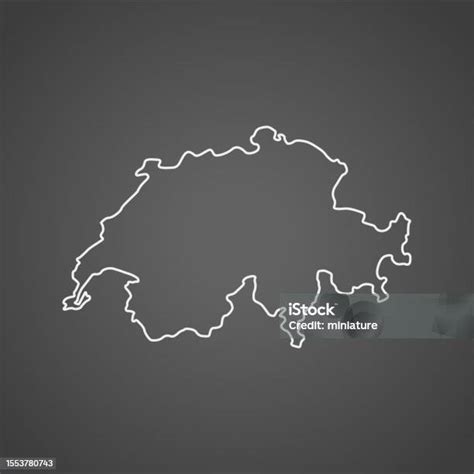스위스 지도 관광에 대한 스톡 벡터 아트 및 기타 이미지 관광 국가 지리적 지역 그림자 Istock