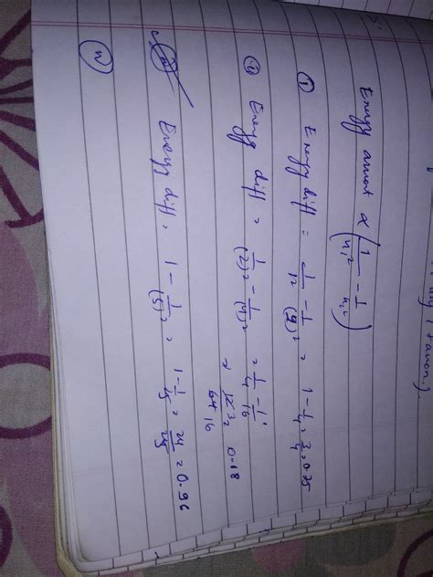 56 Which Of The Following Electron Transitions In A Hydrogen Atom Will