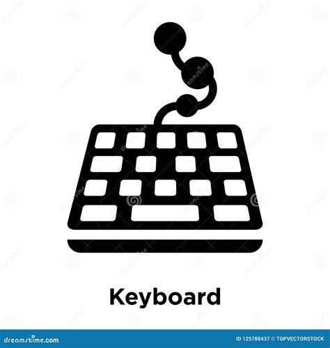 Vector Del Icono Del Teclado Aislado En El Fondo Blanco Concepto Del
